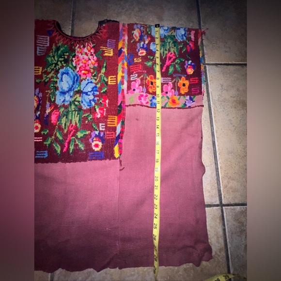 Tops | Vintage Guatemalan Native Huipil Hand Embroidered Multicolor ...